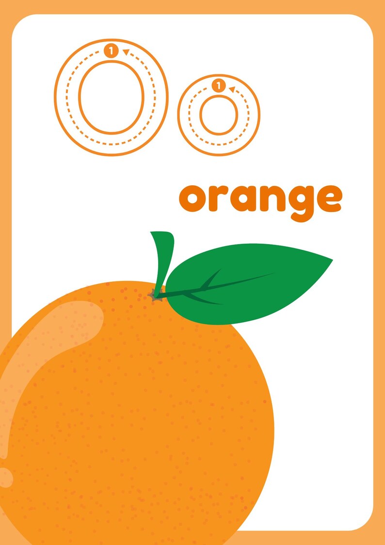 Preschool Alphabets Flashcards_[printable PDF] - Etsy