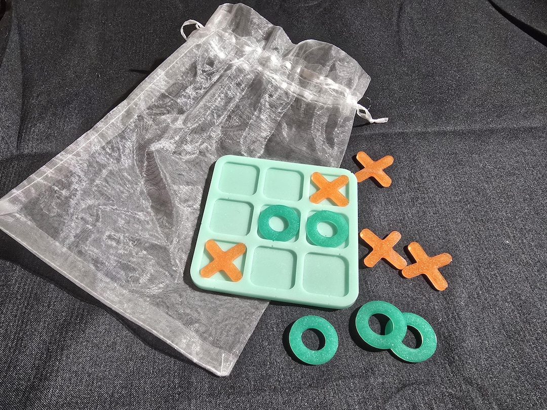 Handmade Resin Travel Size Tic Tac Toe Game - Etsy