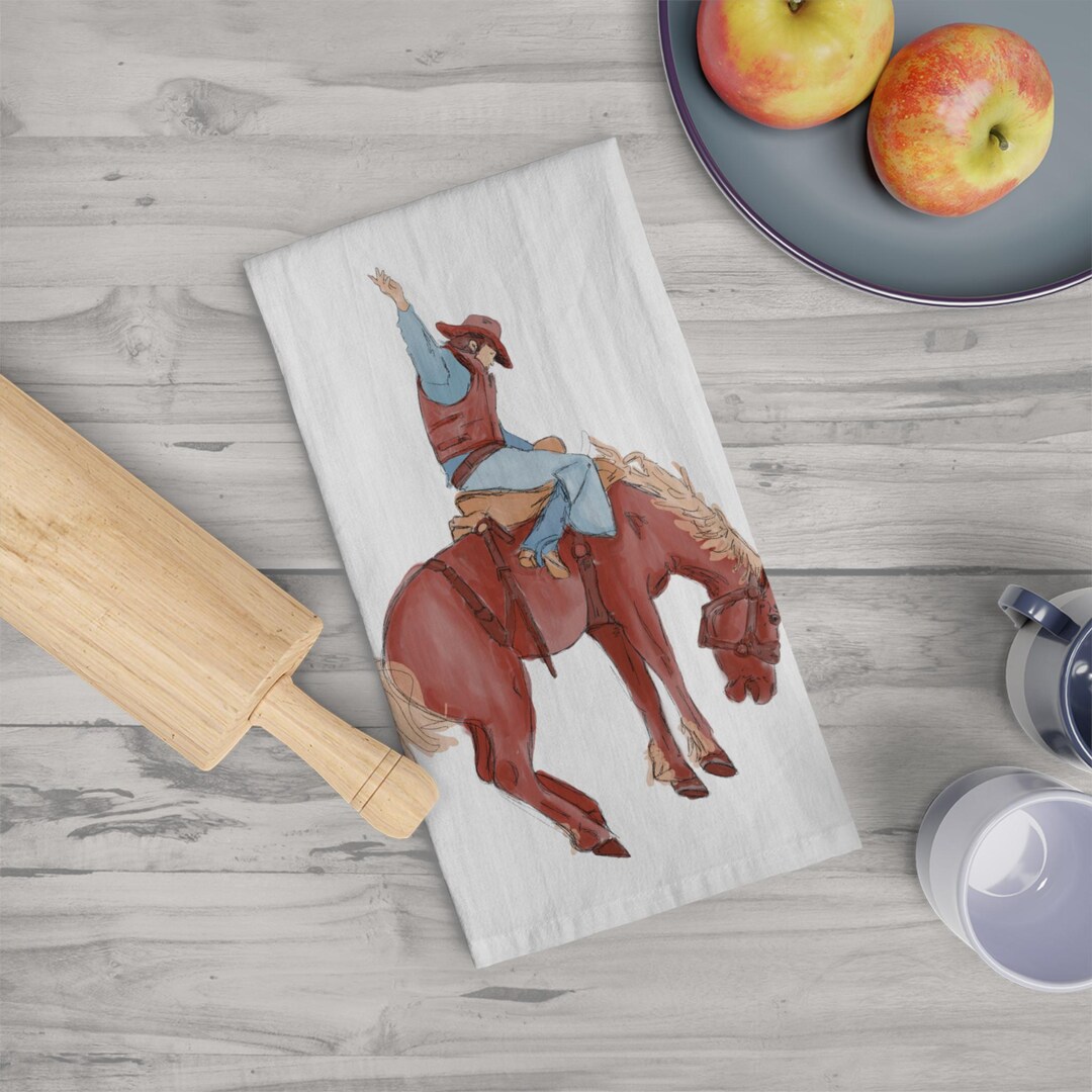 Rodeo Star Collection Tea Towel | 100% Cotton - Etsy