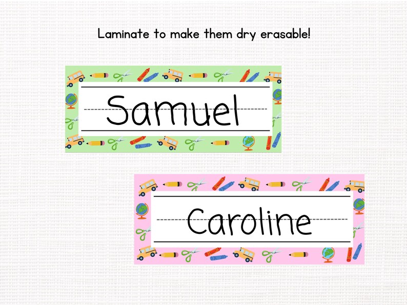 Classroom Desk Name Tag, Printable, Bundle (digital Download) - Etsy
