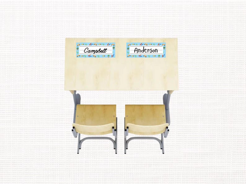 Classroom Desk Name Tag, Printable, Editable (digital Download) - Etsy