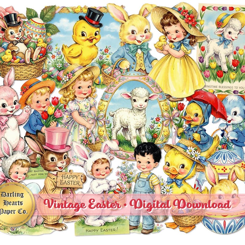 Vintage Easter Files - Etsy UK