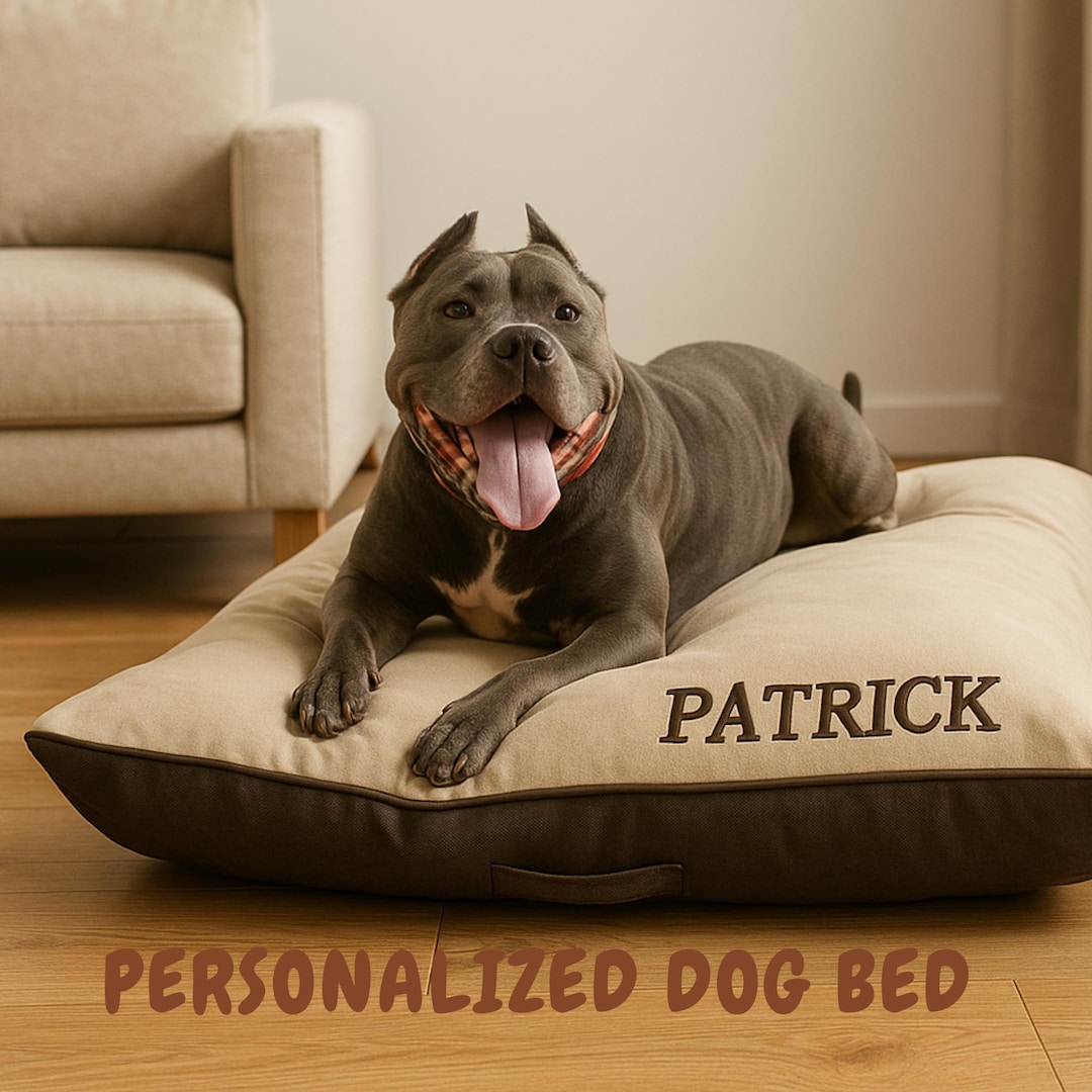 Personalized Dog Bed, Dog Bed, Cat Bed, Custom Name, Gift, Pet Bed ...
