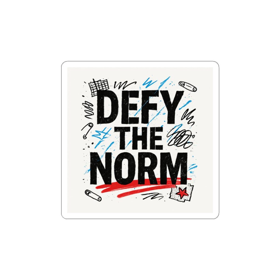 Defy the Norm Sticker | Kiss-cut Vinyl Sticker - Etsy