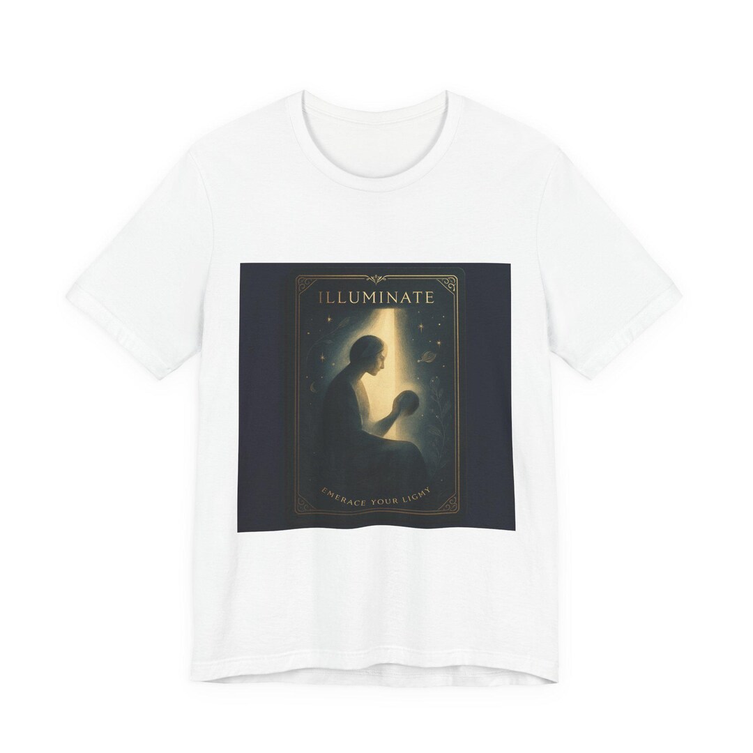 Illuminate Mother and Child Tee | Vintage Poster Style, Soft Glow Art ...