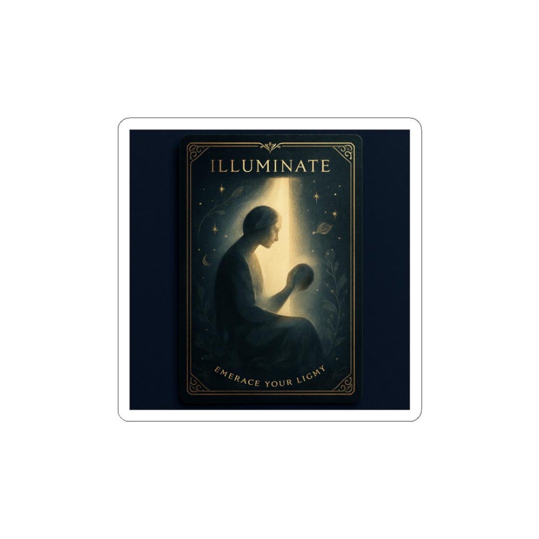 Illuminate Tarot Art Sticker | Kiss-cut Sticker, Embrace Your Light - Etsy
