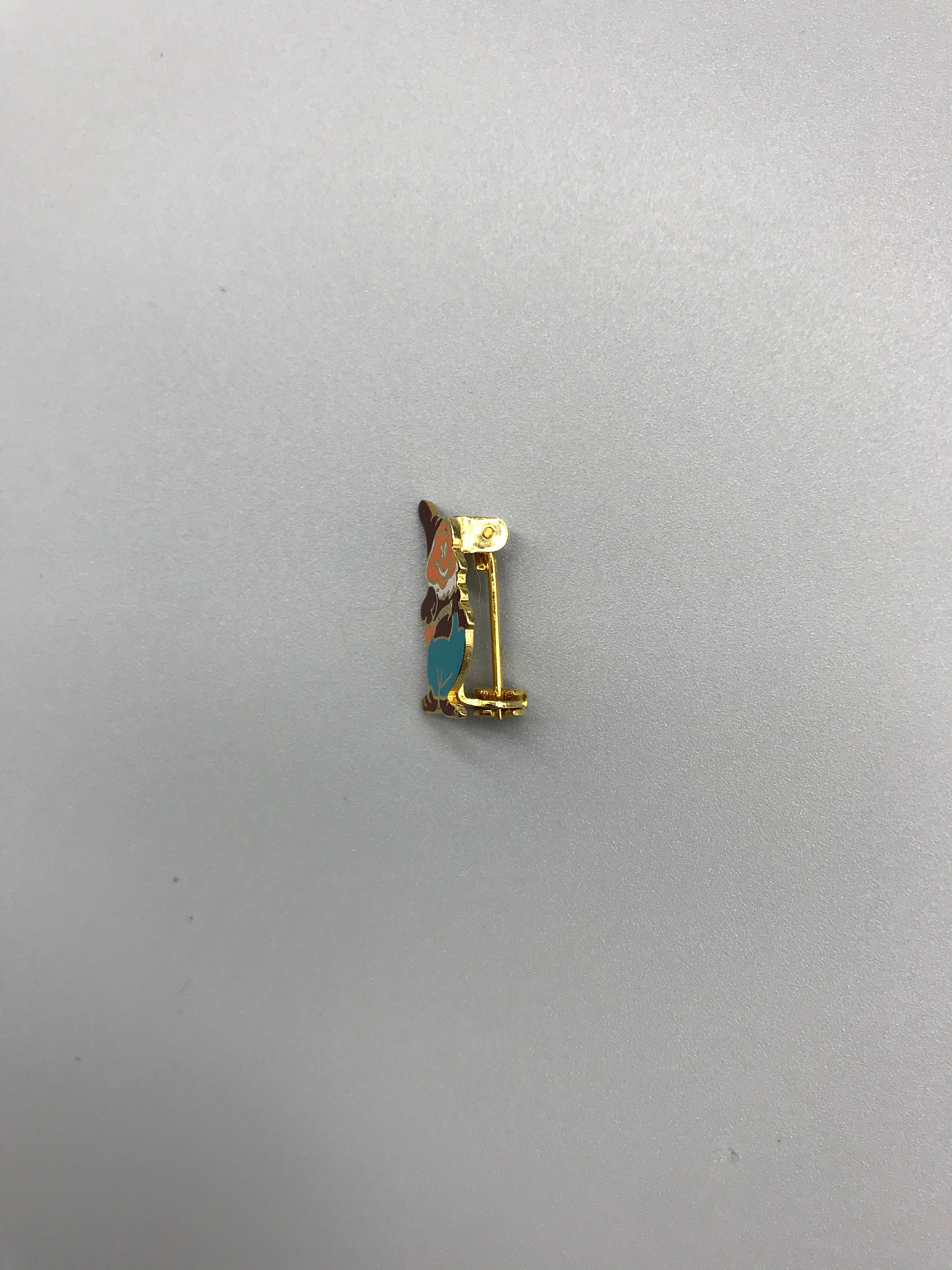 Vintage Dwarf Lapel Pin, Walt Disney Seven Dwarf Pin, Blue Brown Dwarf ...