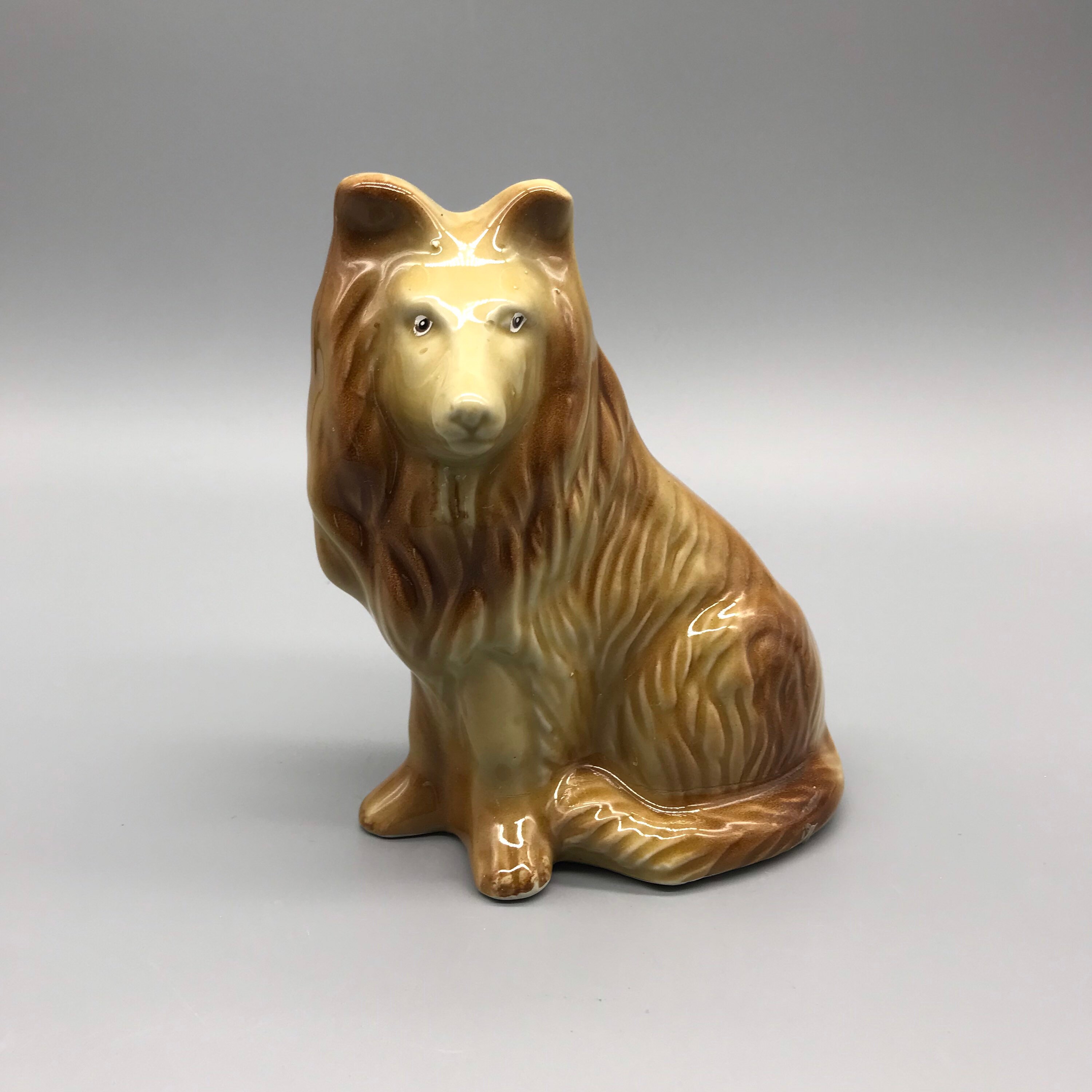 Vintage Ceramic Collie Dog Made in Brazil Ceramic Dog - Etsy