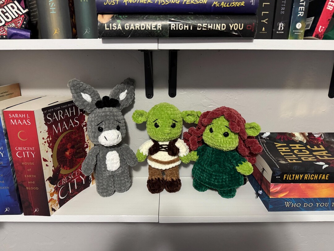 Donkey, Ogre Couple (3-piece Bundle) - Handmade Crochet Plush Set - Etsy