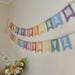 Rainbow Alphabet Bunting | Playroom Decor, Kids Room Alphabet Banner ...