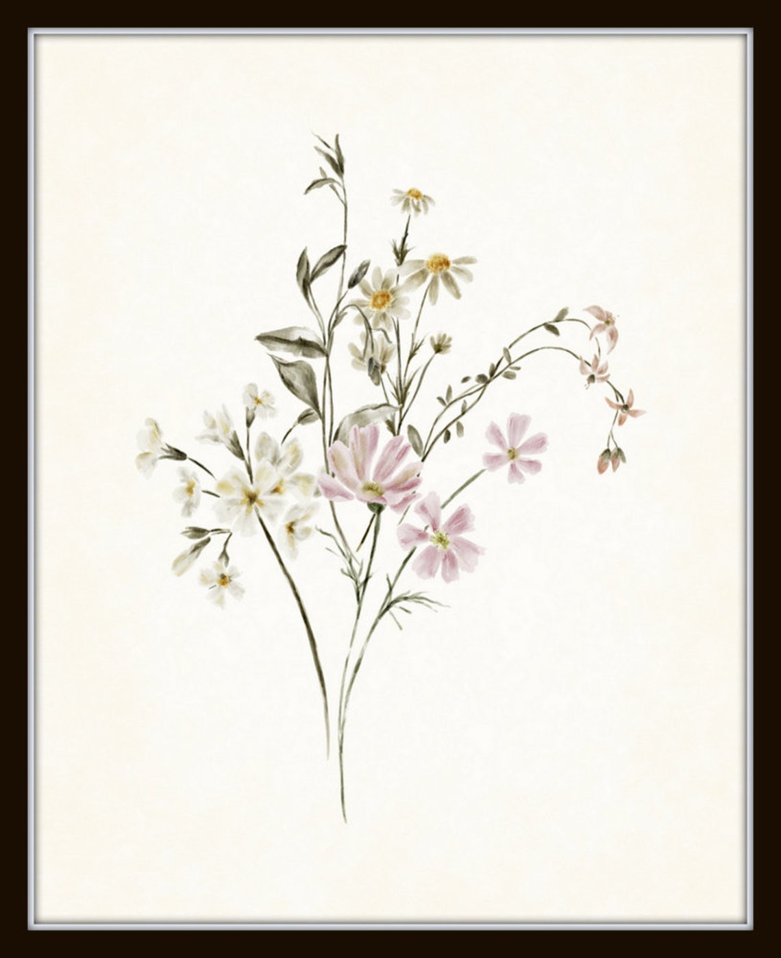 Watercolor Wildflowers Print Set No. 1, Wildflower Prints, Botanical ...