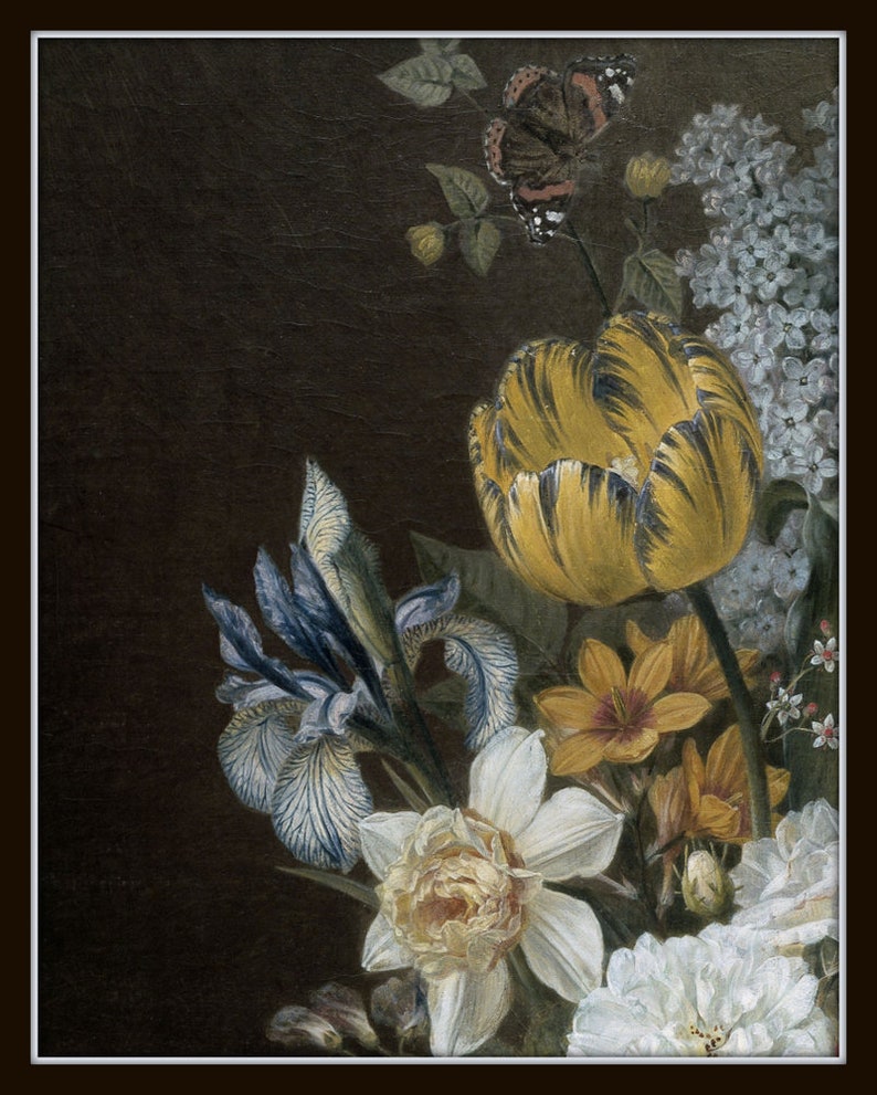 Dutch Floral Print Set No. 1, Botanical Prints, Dutch Still Life ...