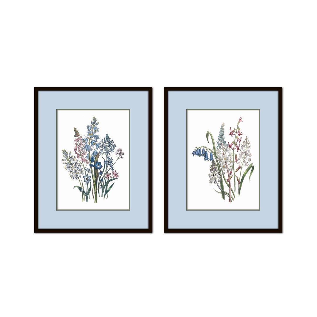 Vintage Flower Garden Botanical Collage Print Set No. 1, Botanical Art ...