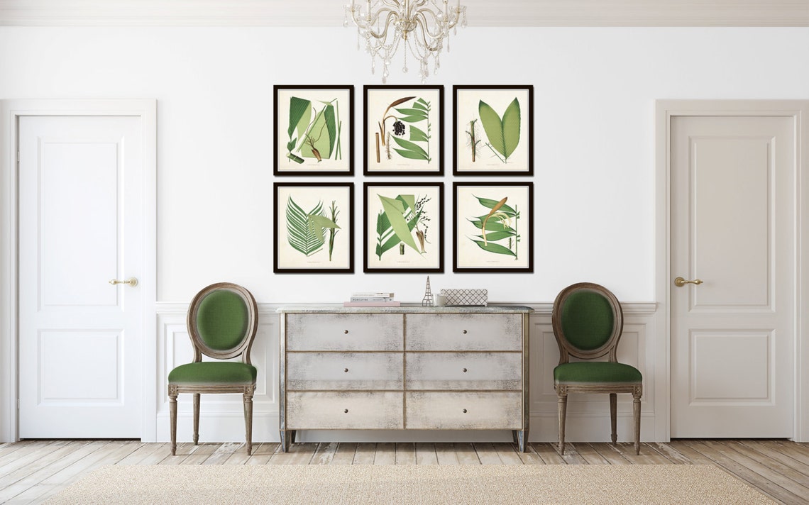 Palm Fronds Print Set No. 1 Botanical Prints Giclee Art - Etsy
