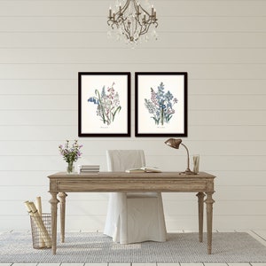 Fleurs De Jardin Print Set No. 2, Botanical, Print Set, Wall Art ...
