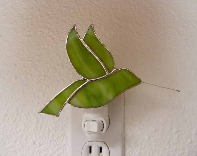 Blue Sky Songbird Stained Glass Nightlight - Etsy