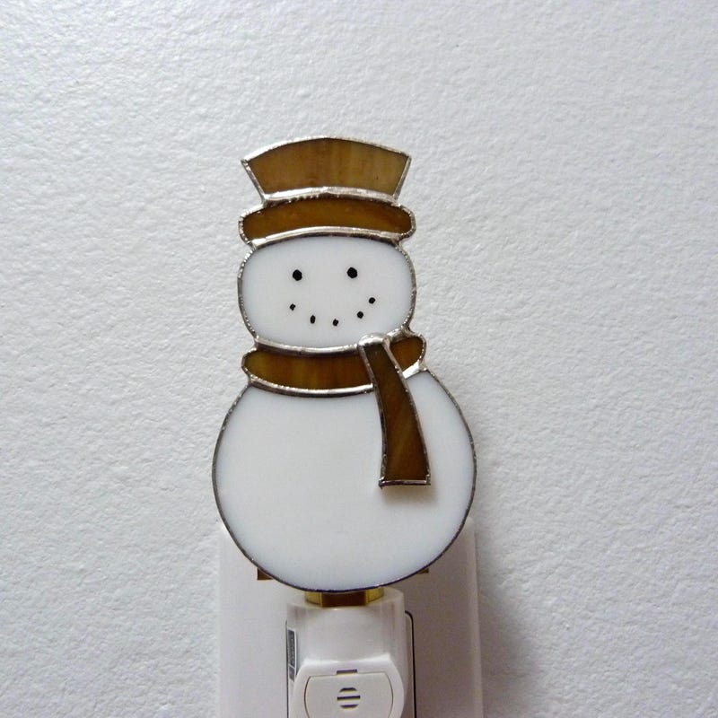 Snowman Night Light - Etsy