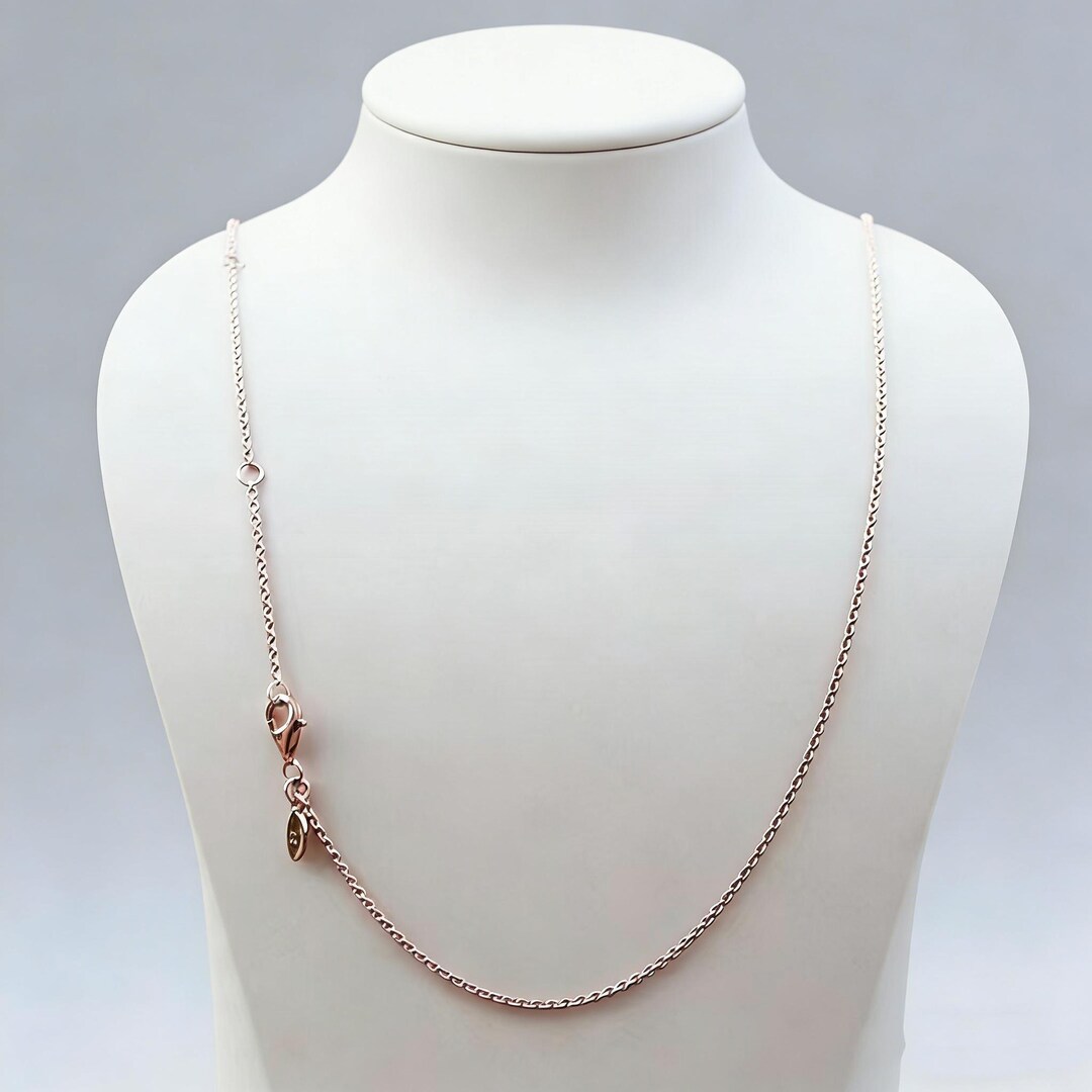 Pandora Minimalist Snake Chain Necklace | 925 Silver Dainty Daily Wear ...