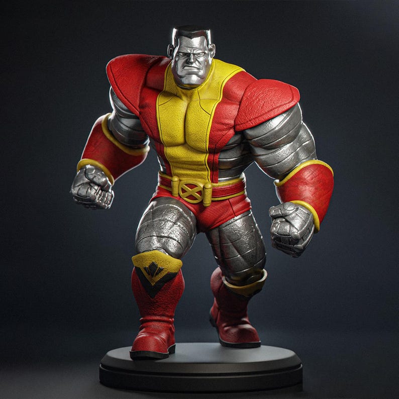 Colossus Fanart STL Statue + Bust | 1/6 Scale | X-metal Mutant Hero ...