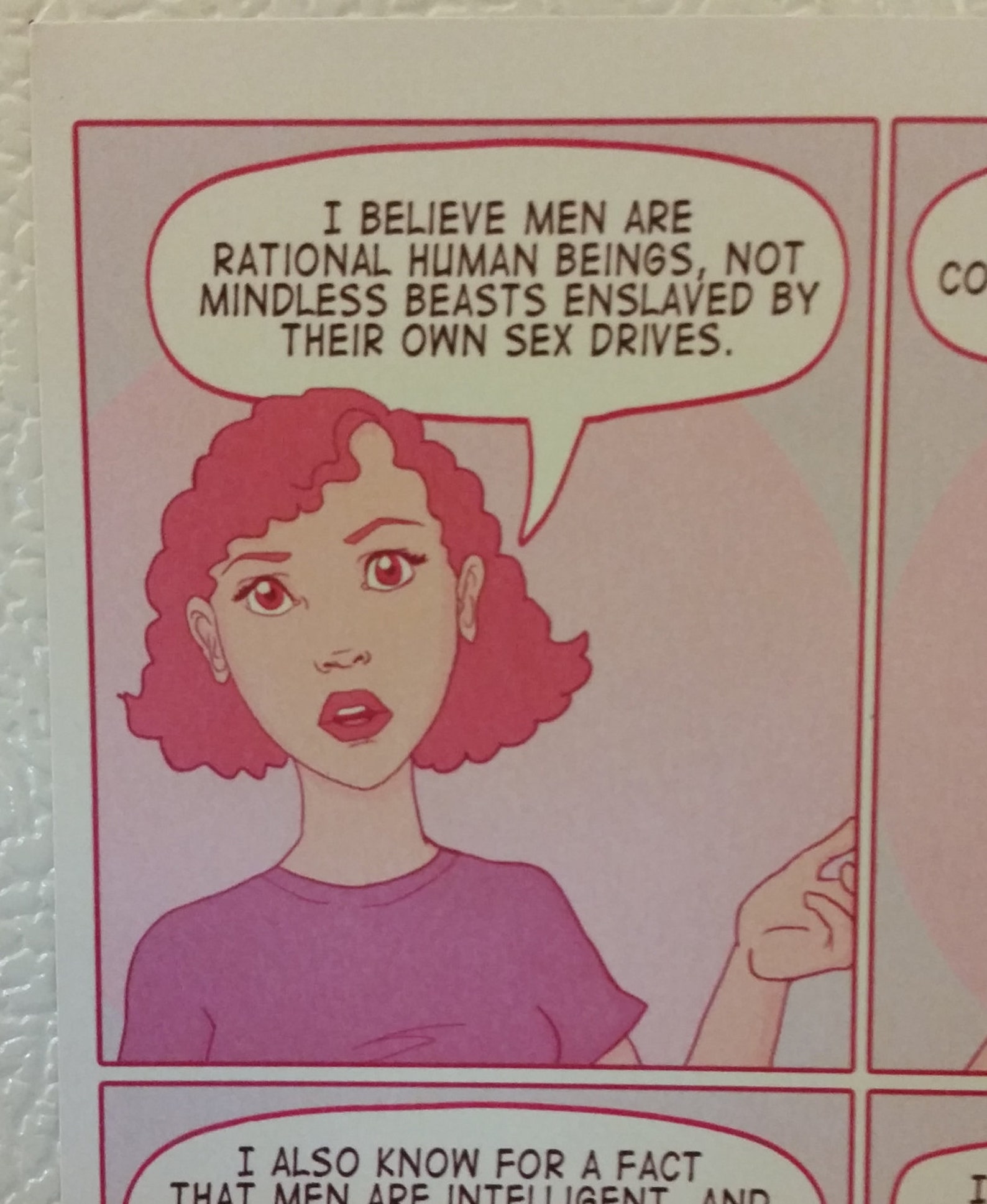 Feminist Fridge Magnet - Comic Strip / Cartoon Art - Feminism for Your ...