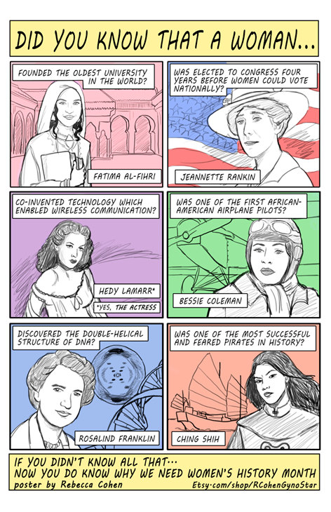 Women's History Month Graphic Art Poster Print Wall Decor 11x17 Inches ...