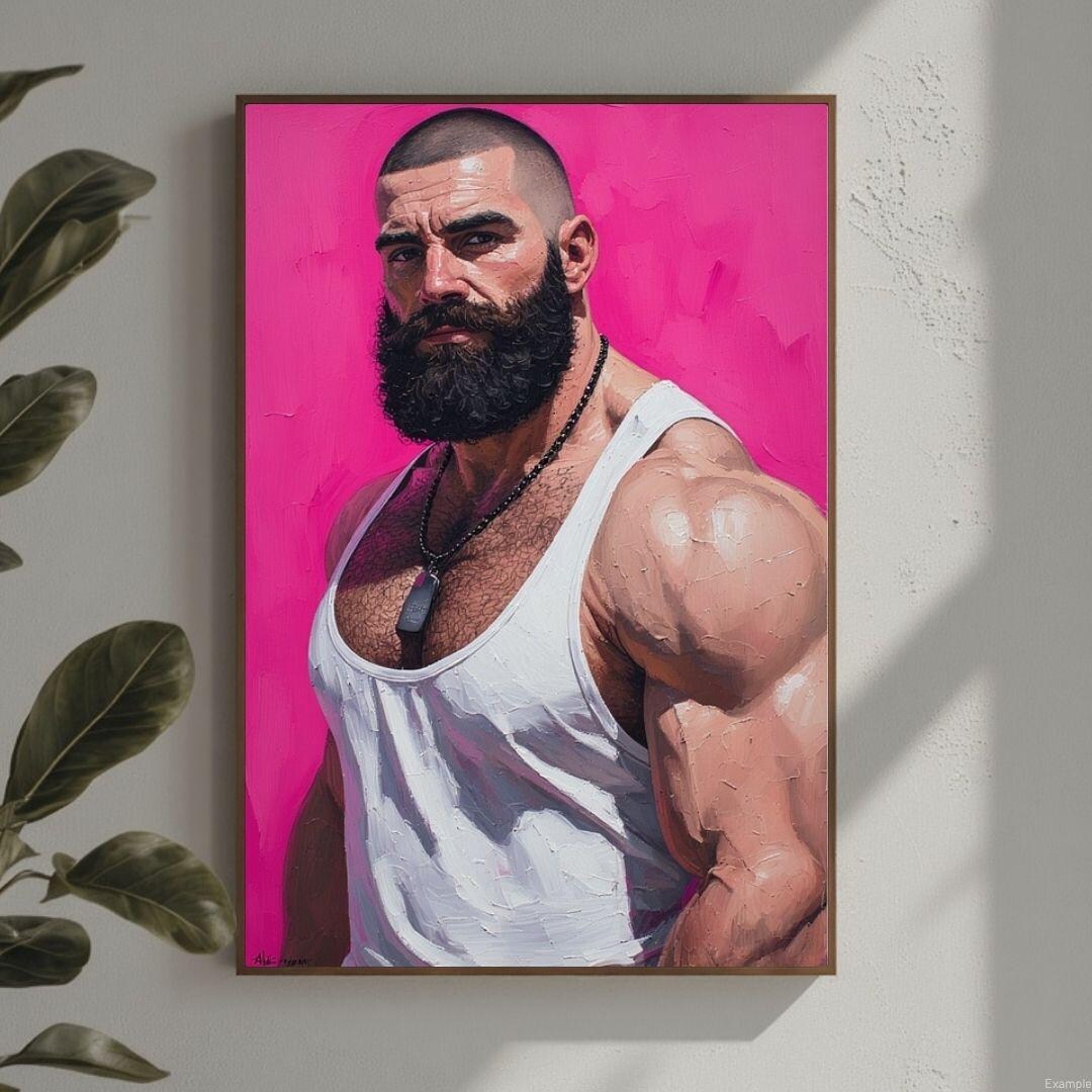Gay Art Print Erotic Male Art Digital Download Queer Wall Decor