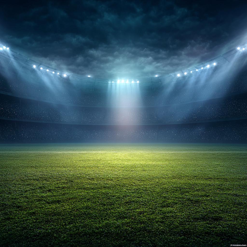 Football Digital Backdrop | Stadium Lights, Foggy Field | Sports ...
