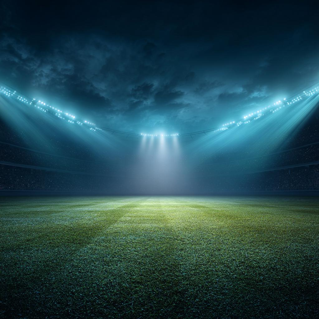 Football Digital Backdrop | Stadium Lights, Foggy Field | Sports ...