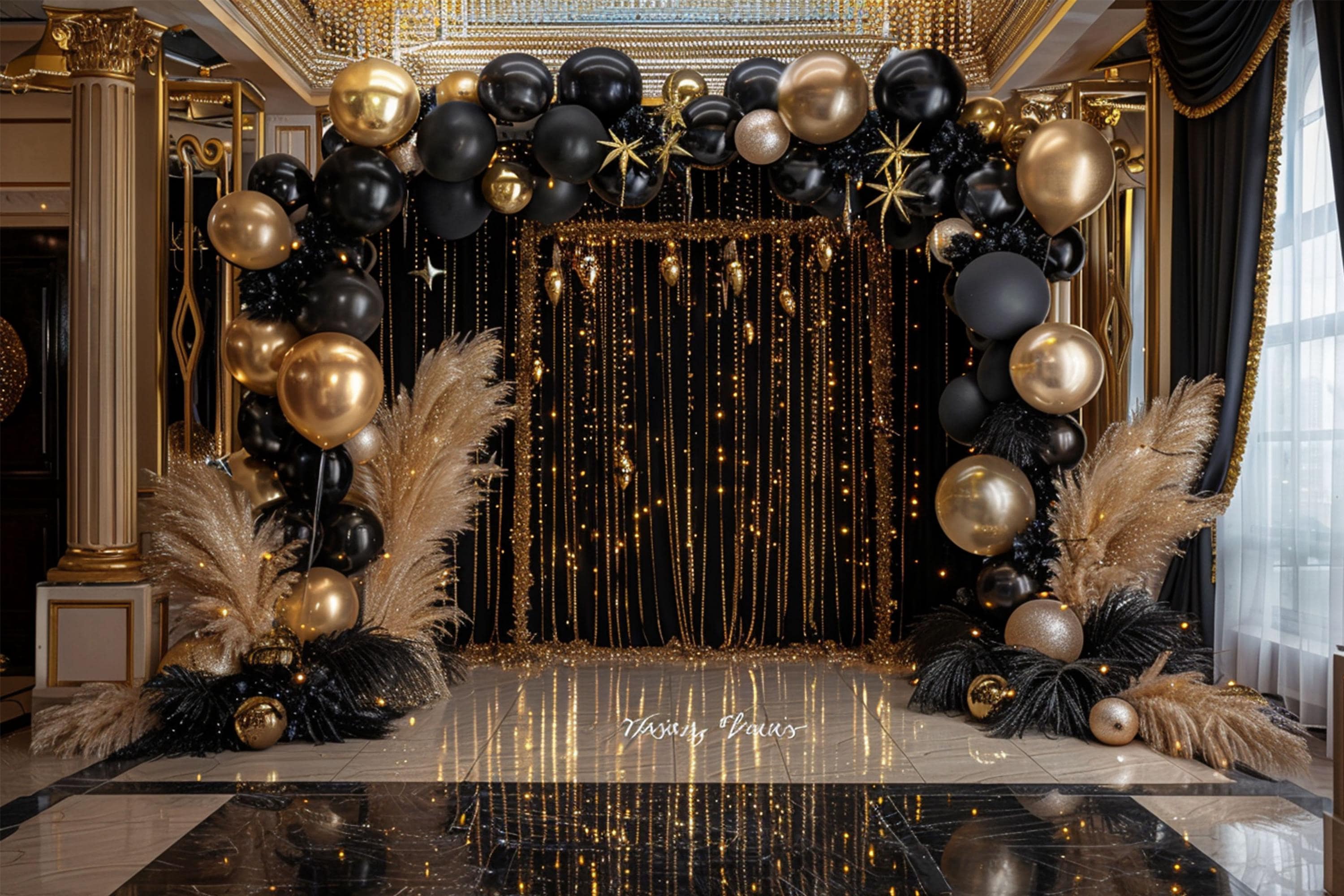 Elegant Christmas Wedding Backdrop | Festive Holiday Photography ...