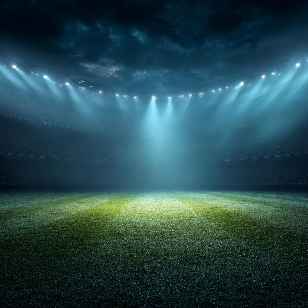 Football Digital Backdrop | Stadium Lights, Foggy Field | Sports ...