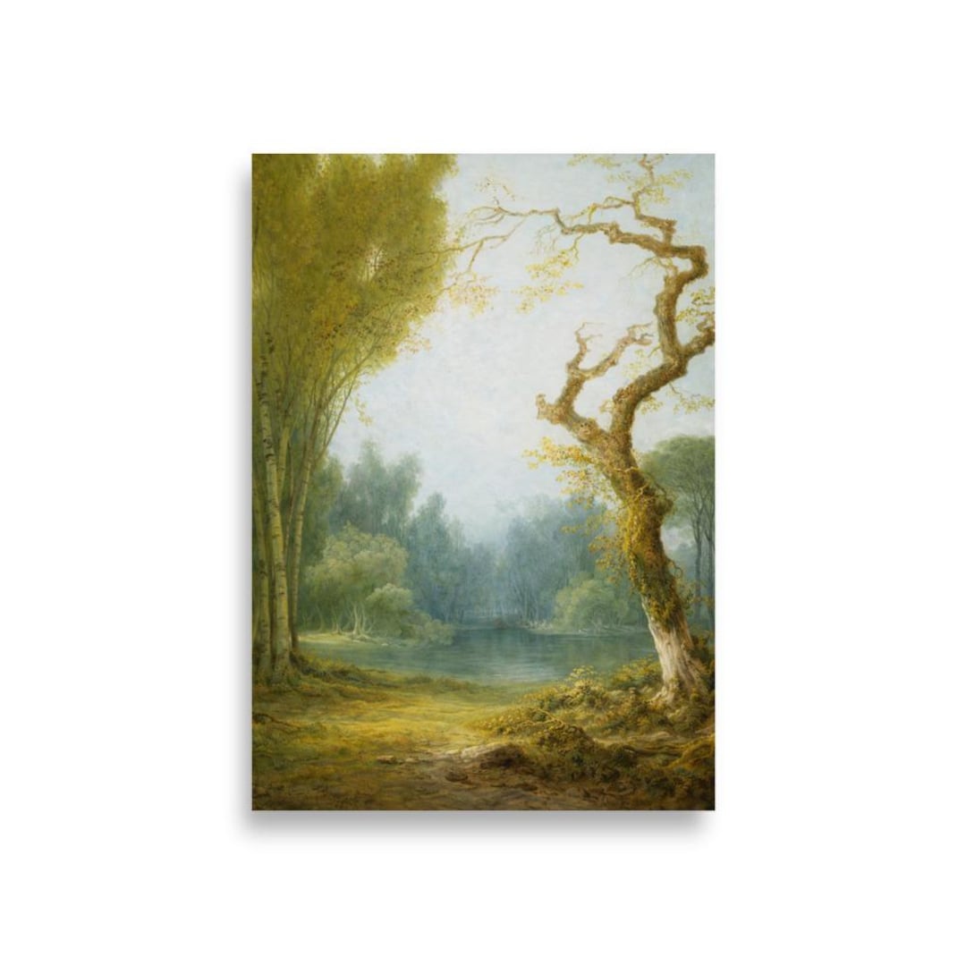 Rococo Landscape Art Print – Fragonard Inspired Woodland Scene ...