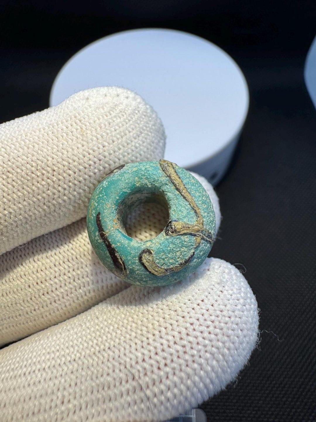 Han Dynasty Splashed Glass Bead | Ancient Chinese Glass Bead | - Etsy 日本