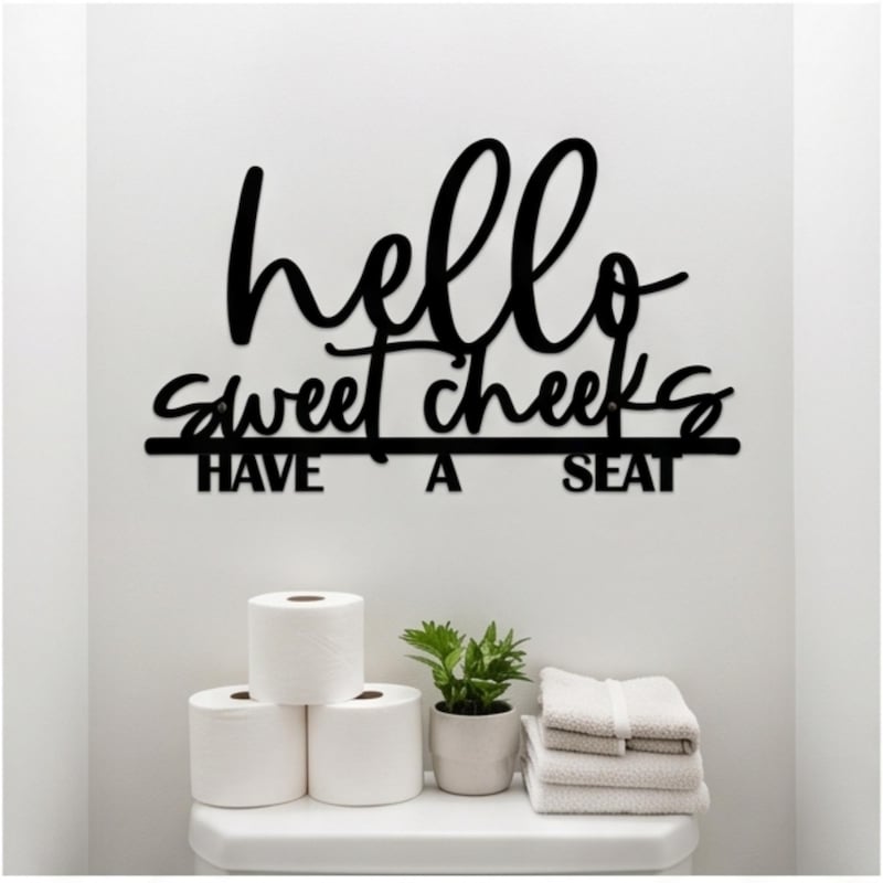 Custom Toilet Sign Metal - Etsy