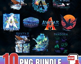 Avatar 2 PNG BUNDLE | Printable 36 PNG Pack | Avatar 2 the Way of Water ...