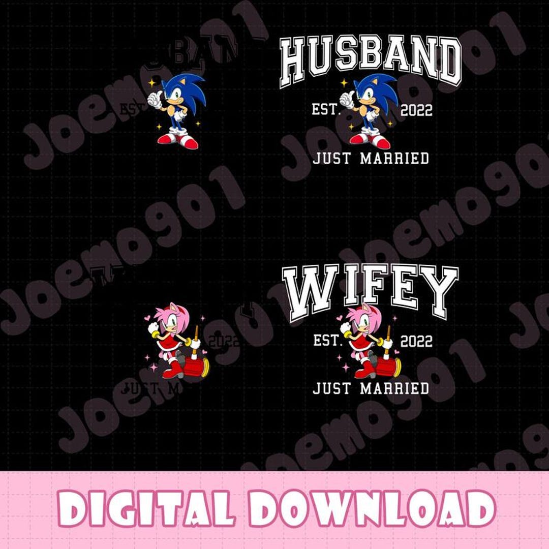 Sonic and Amy Rose Digital File, Sonic Couple Png, Amy Rose File, Sonic ...