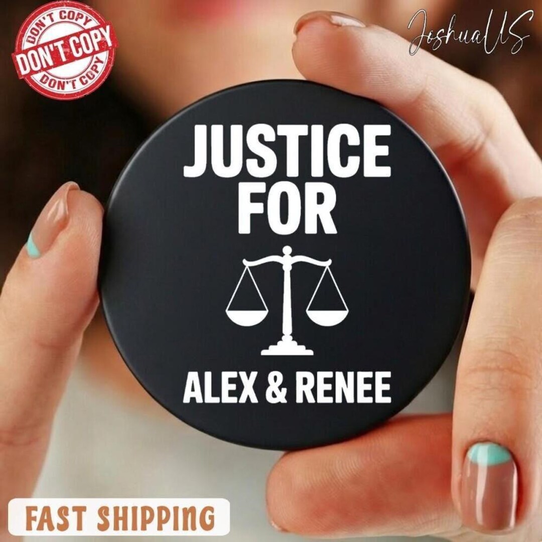 Justice for Alex Pretti Pin Button, Be Good Pin Button, Anti-ice Agents ...