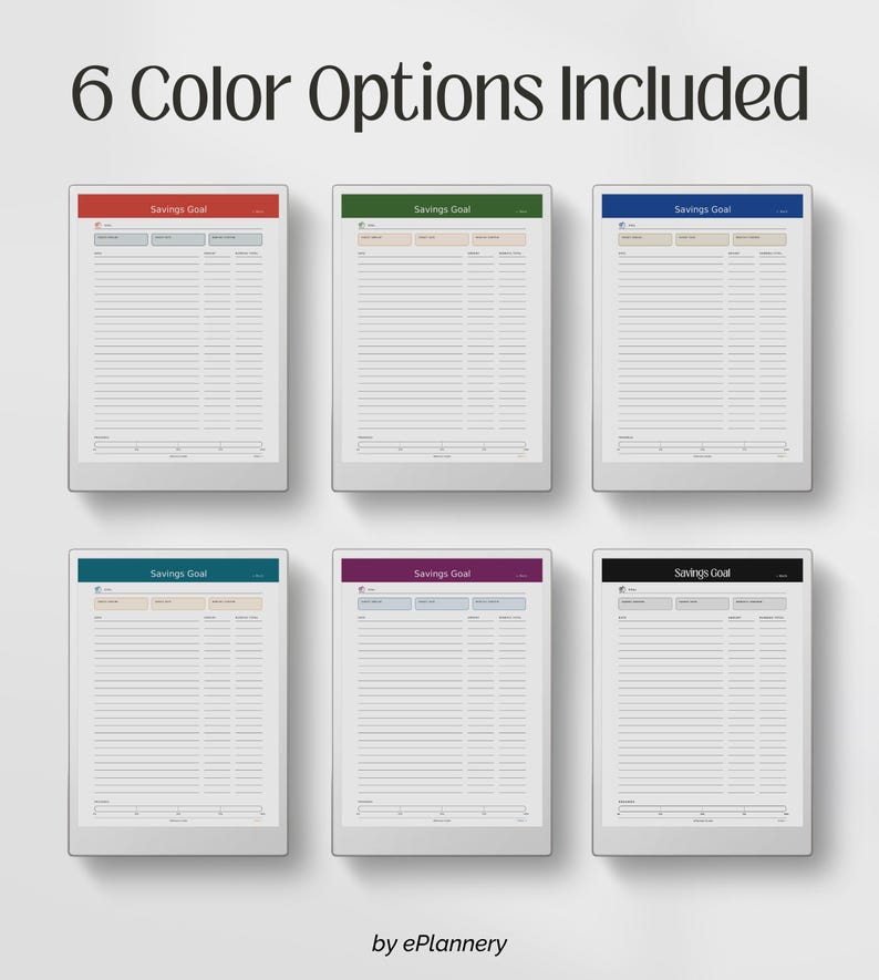 Budget Planner for Remarkable Paper Pro, Minimalist Monthly Finance ...