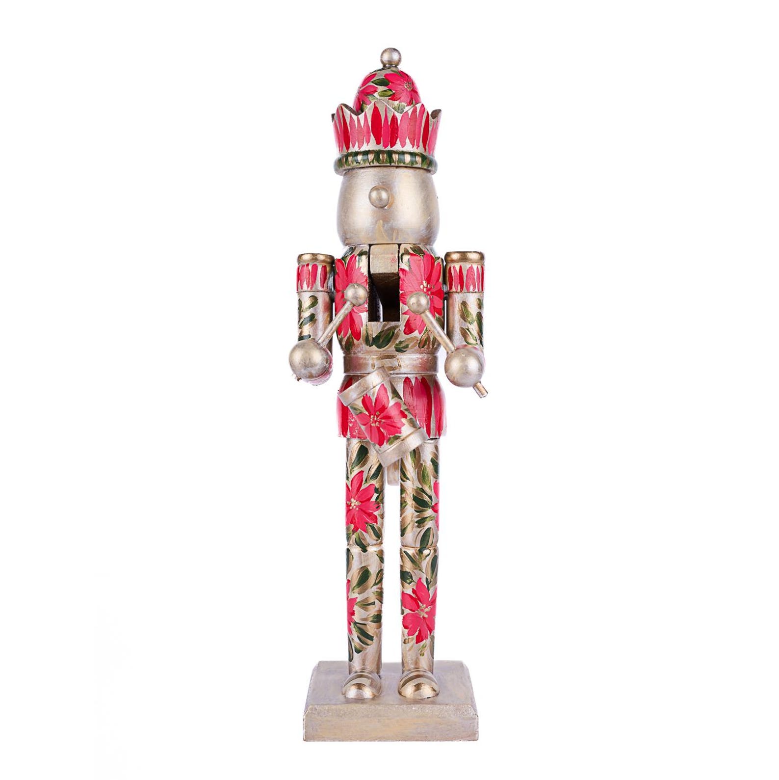 Hand-painted Floral Artisan Nutcracker by Florida Artist - Etsy