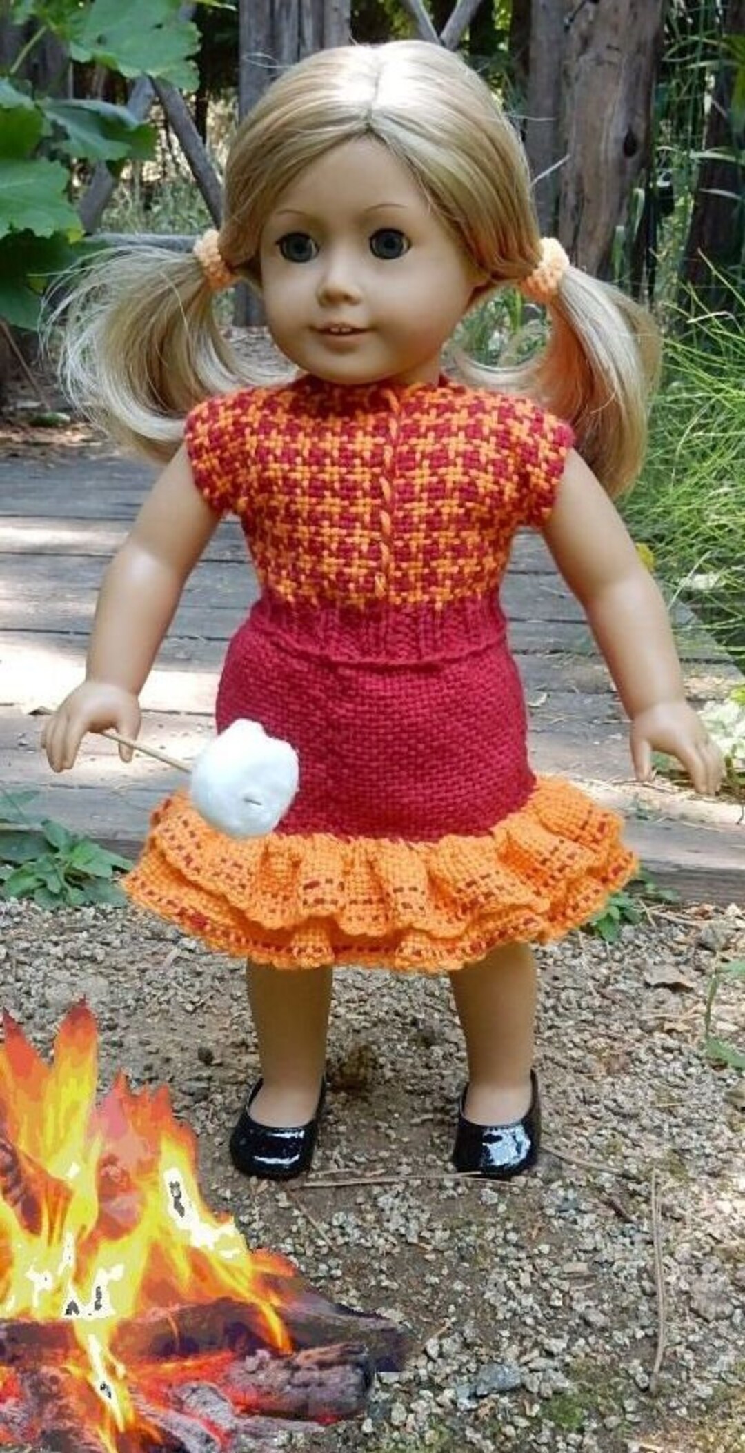 Bon Fire- Pin Loom Woven - Etsy