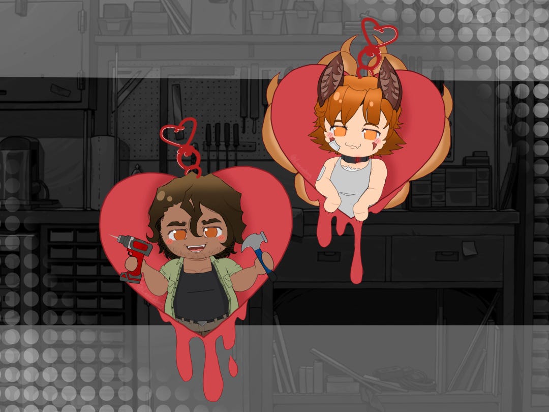 Ren and Strade Keychains [YKMET/BTD] - Etsy