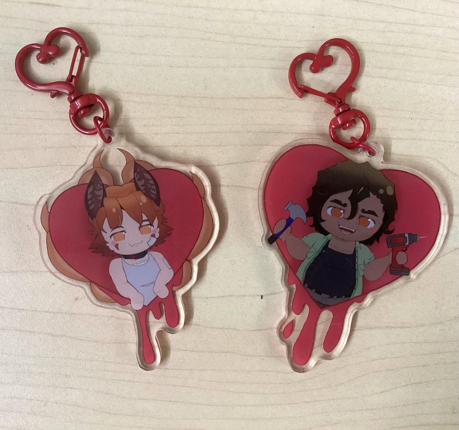 Ren and Strade Keychains [YKMET/BTD] - Etsy
