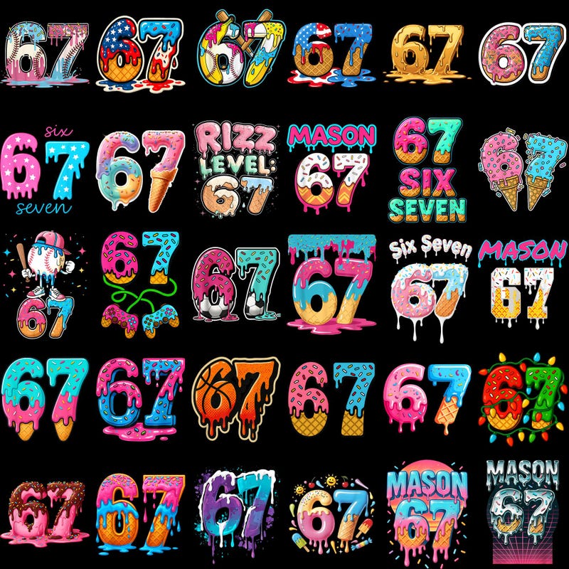 67 Stickers - Etsy