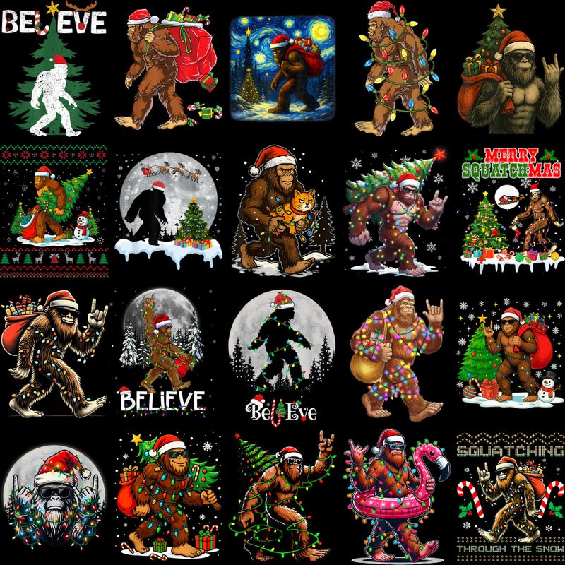 67 Christmas Big Foot - Etsy