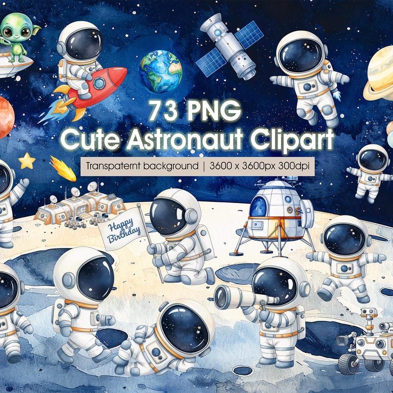 Space Scrapbook Digital - Etsy