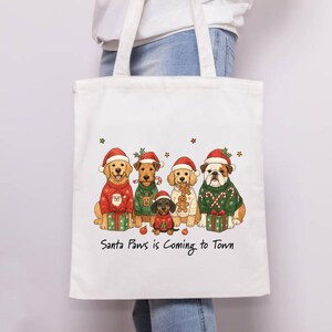 Santa Paws Christmas Dog PNG | Holiday Puppy Clipart (digital Download ...