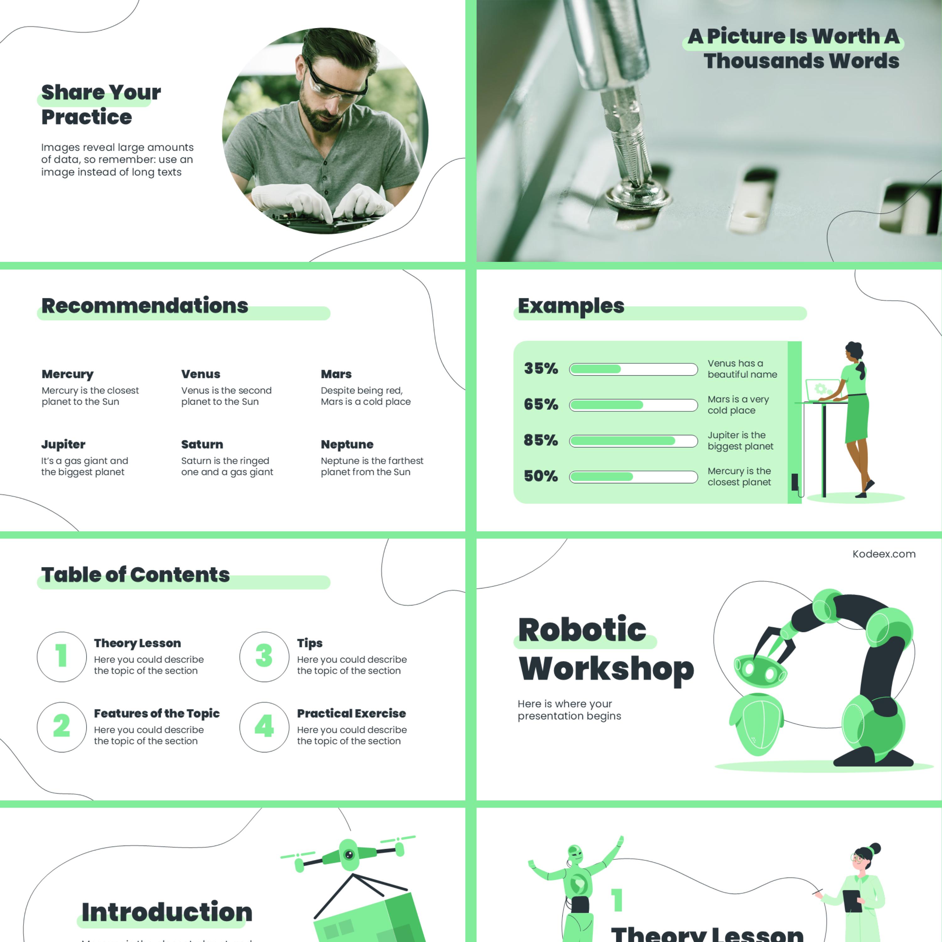 Robotics Workshop Powerpoint Template – STEM Training & Pitch Deck (40 ...