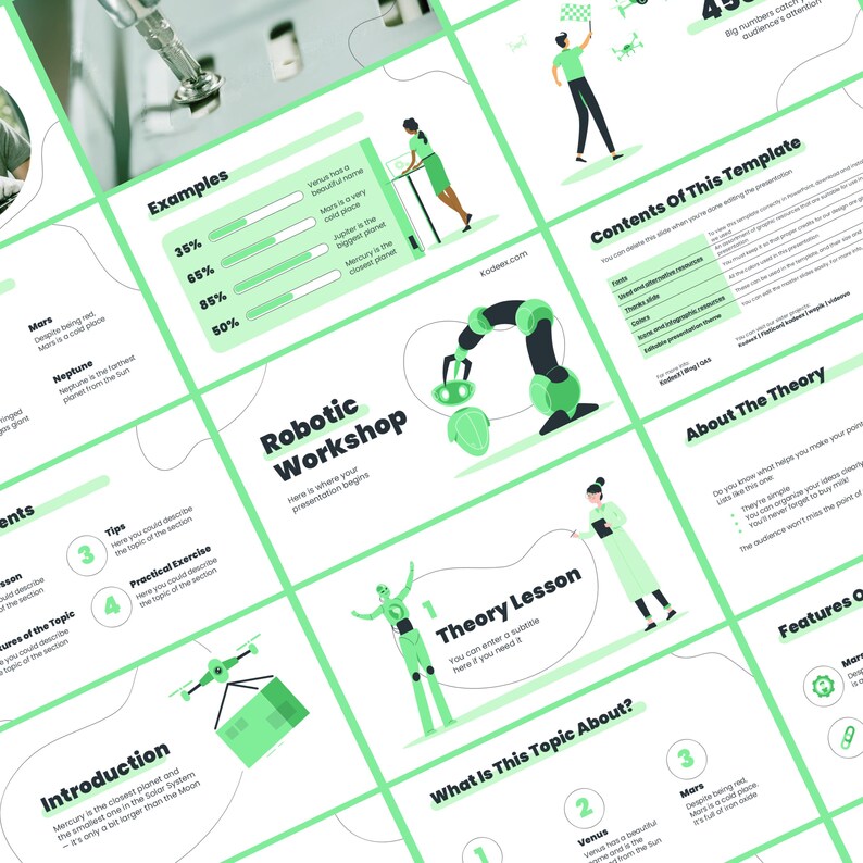 Robotics Workshop Powerpoint Template – STEM Training & Pitch Deck (40 ...