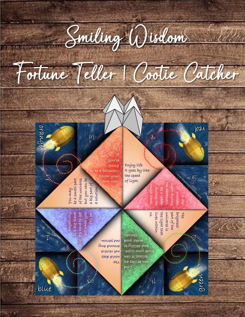 1 Printable Rocket Fortune Teller Game | Wisdom and Positivity | Kids ...