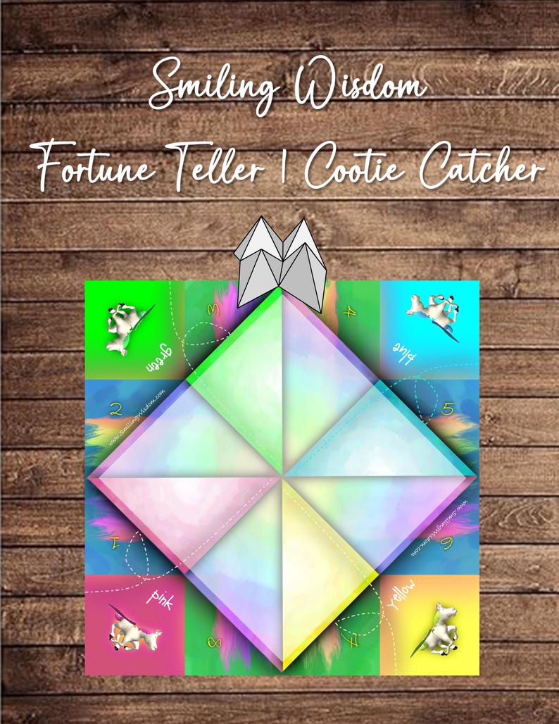 1 Printable Pegasus Fortune Teller Game | Blank | Kids & Teens Activity ...