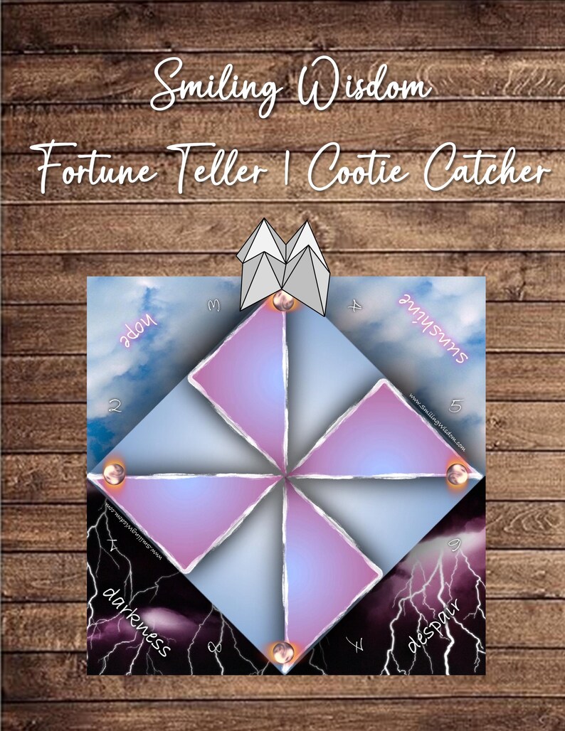 1 Printable Storm Fortune Teller Game | Blank | Kids & Teens Activity ...